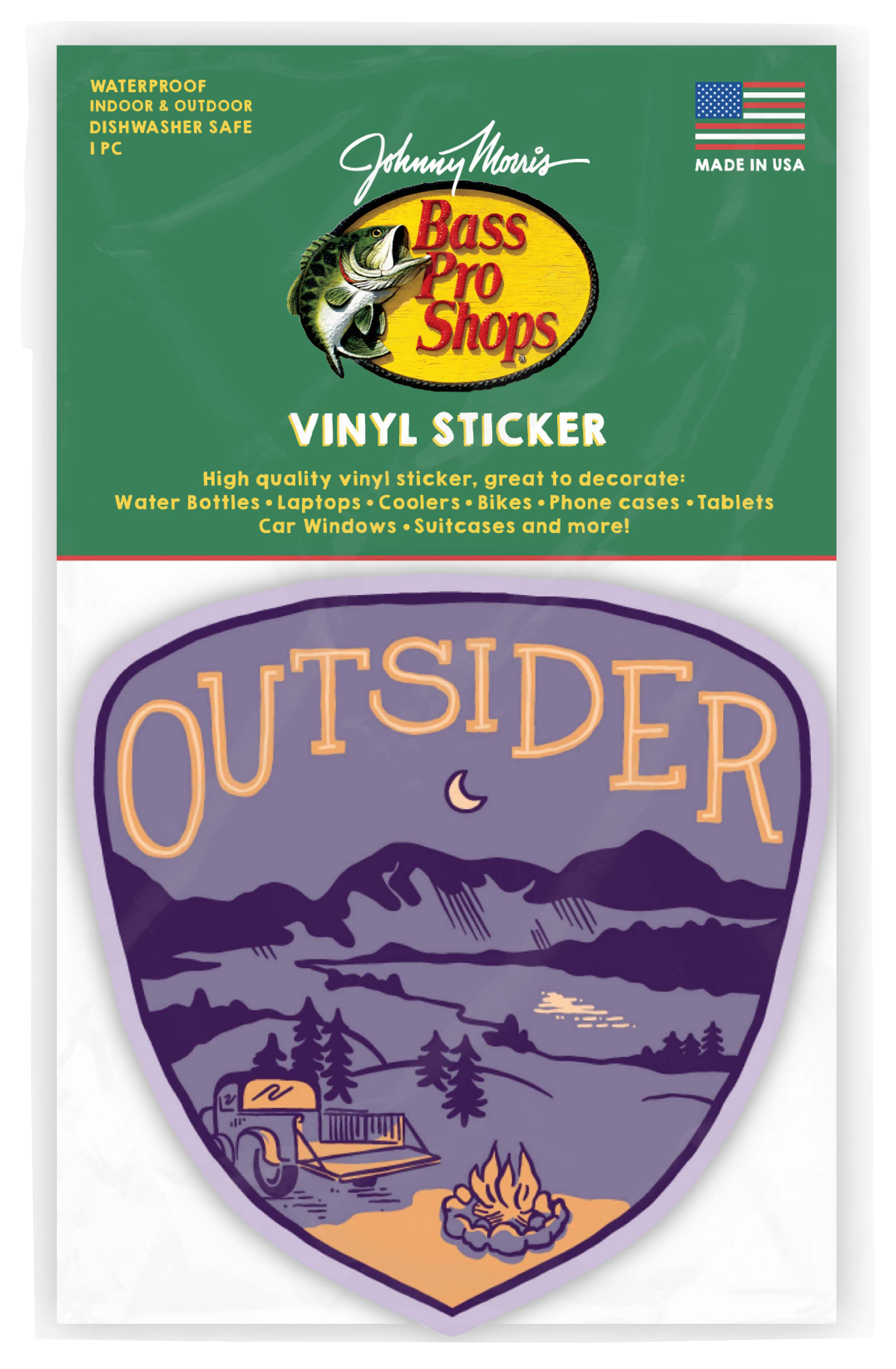 Bass Pro Shops Outsider Vinyl Sticker | Cabela's